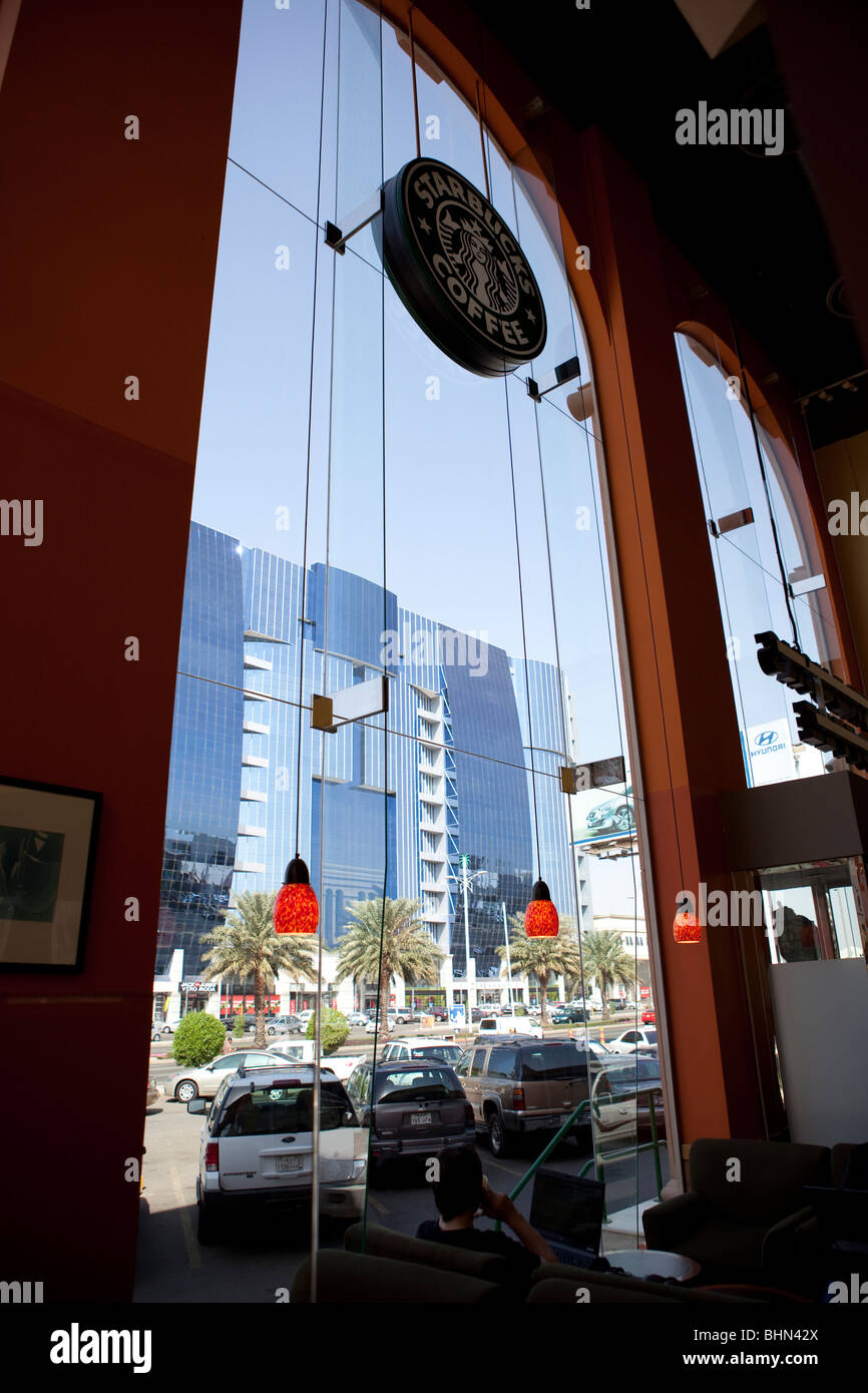 Modern buildings Jeddah Saudi Arabia street Arabic Stock Photo - Alamy