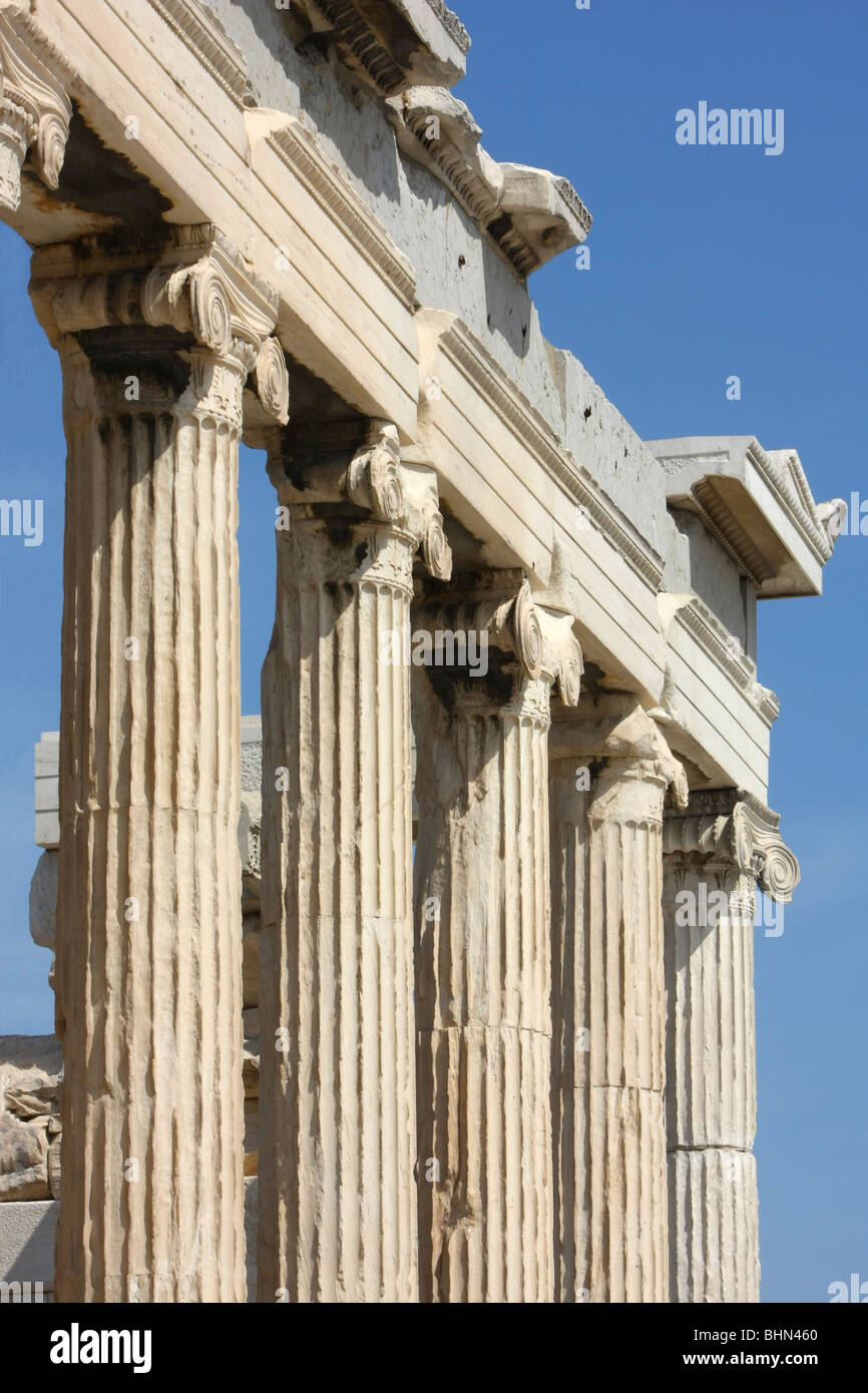 Classical architectural detail of ionic column Stock Photo - Alamy