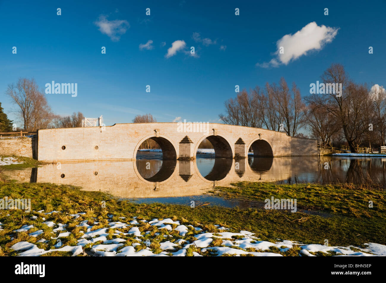 Milton Ferry Bridge over the River Nene, Peterborough, Cambridgeshire ...