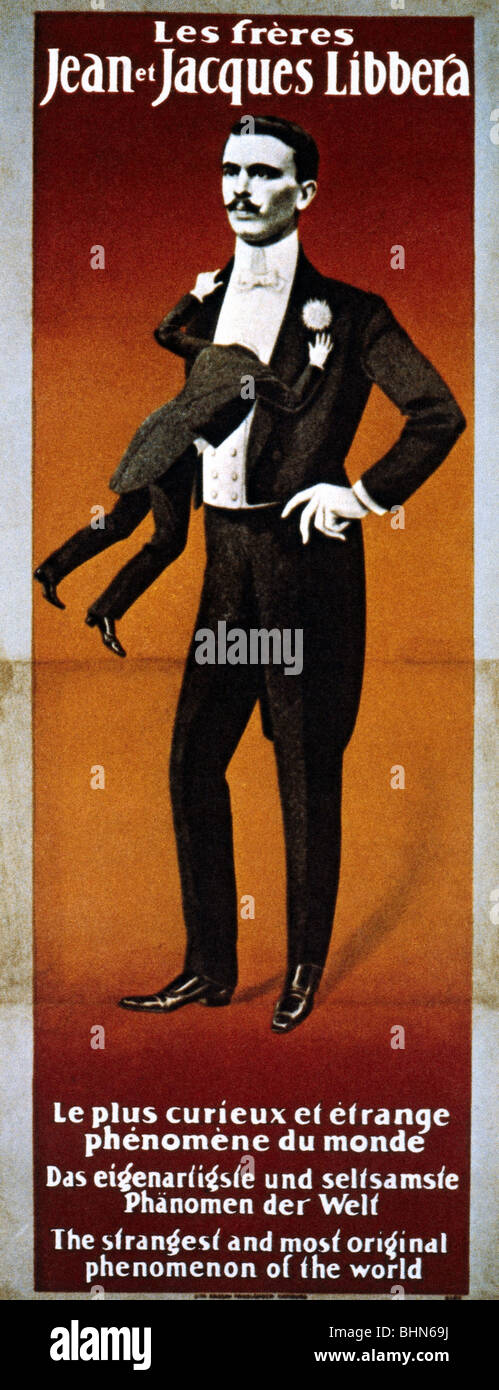 circus, curiosities, Brothers Jean & Jacques Libbera, "The strangest ...