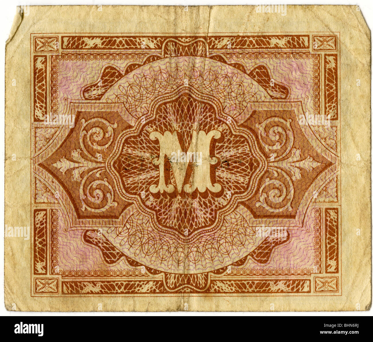 money / finance, banknotes, Germany, 5 Reichsmark, bill of the Allied ...