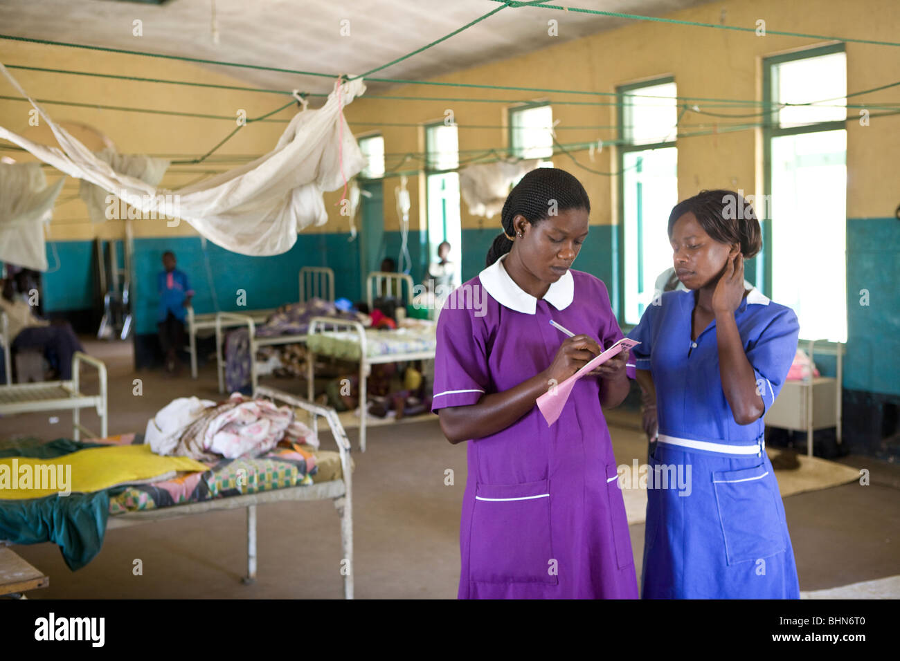 Nurses on duty in the hospital in Amuria District, Teso Subregion ...