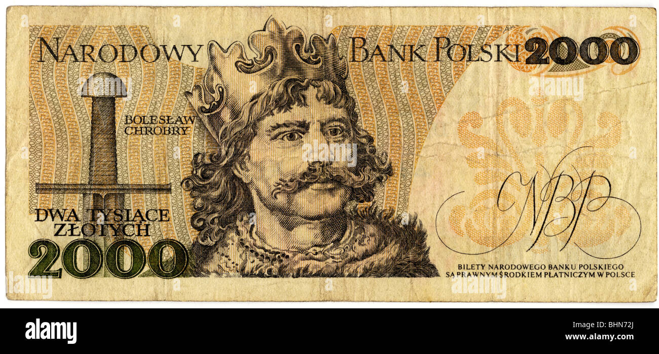 money / finance, banknotes, Poland, 2000 Zloty, Polish National Bank ...