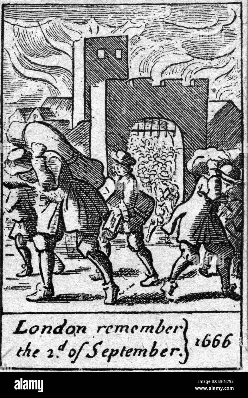 fire, London 1666 Stock Photo - Alamy