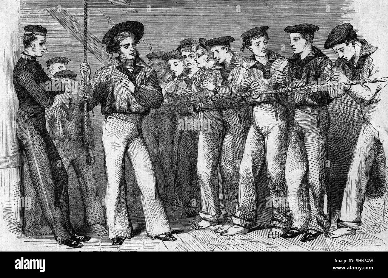 Royal navy sailors 19th century hi-res stock photography and images - Alamy