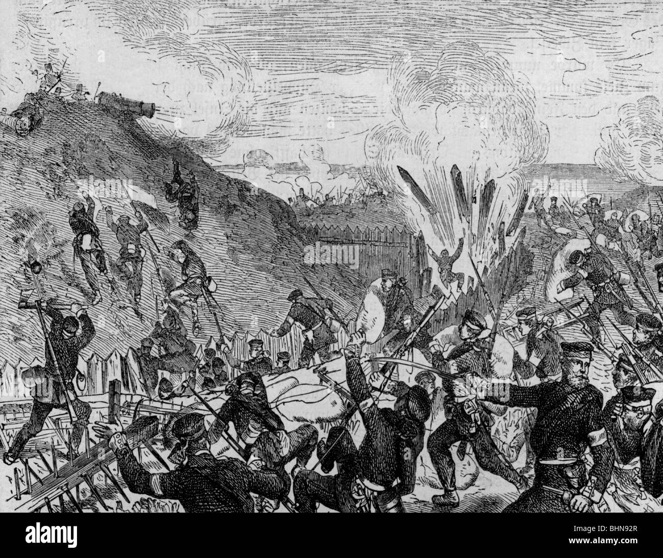 events, Second Schleswig War 1864, Battle of Dybbol, 18.4.1864 ...