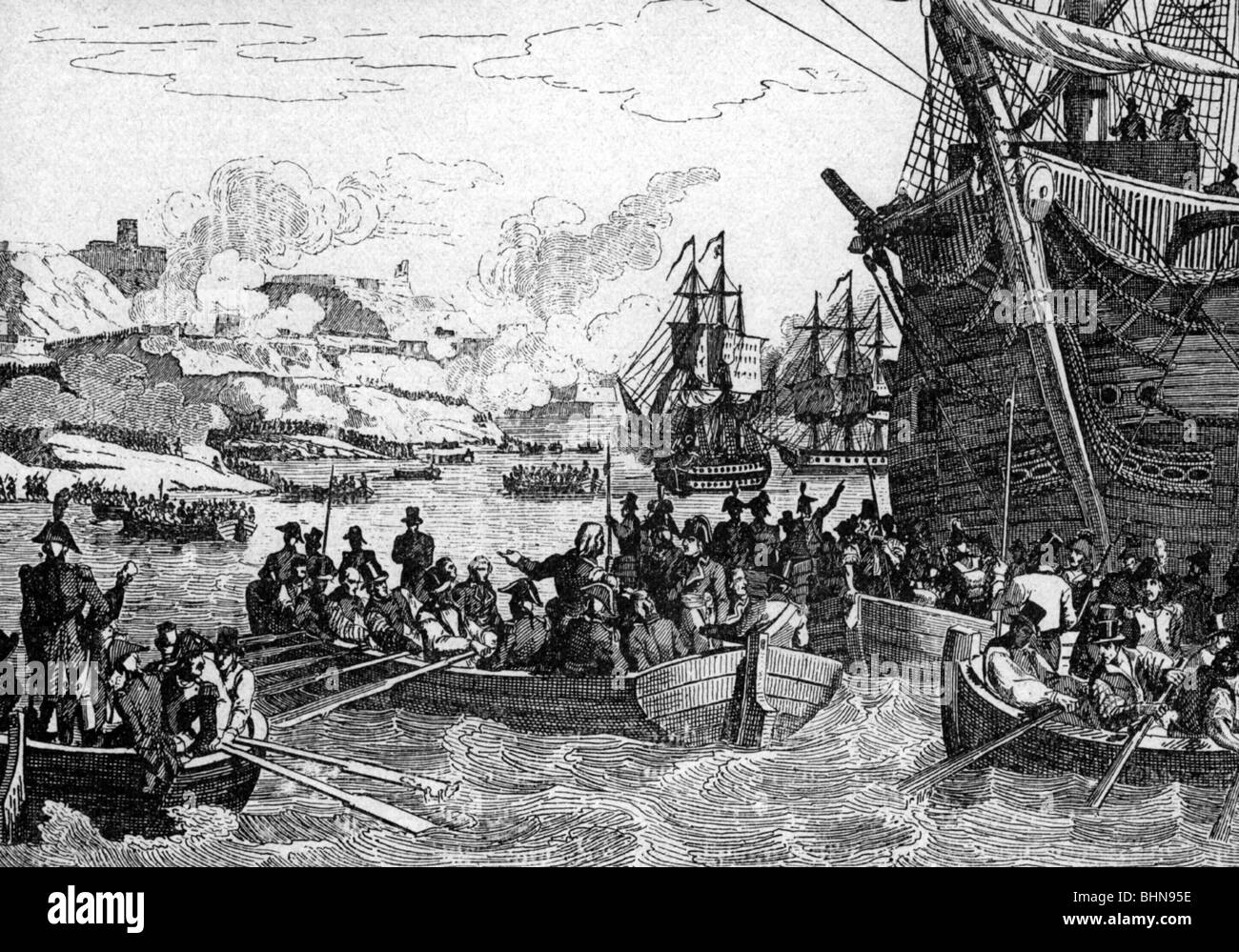 geography / travel, Malta, events, French conquest 1798, landing of ...