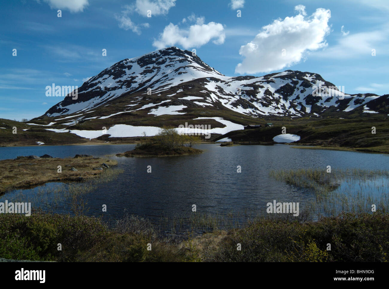 geography / travel, Norway, small ponds at Sognefjell, National Park ...