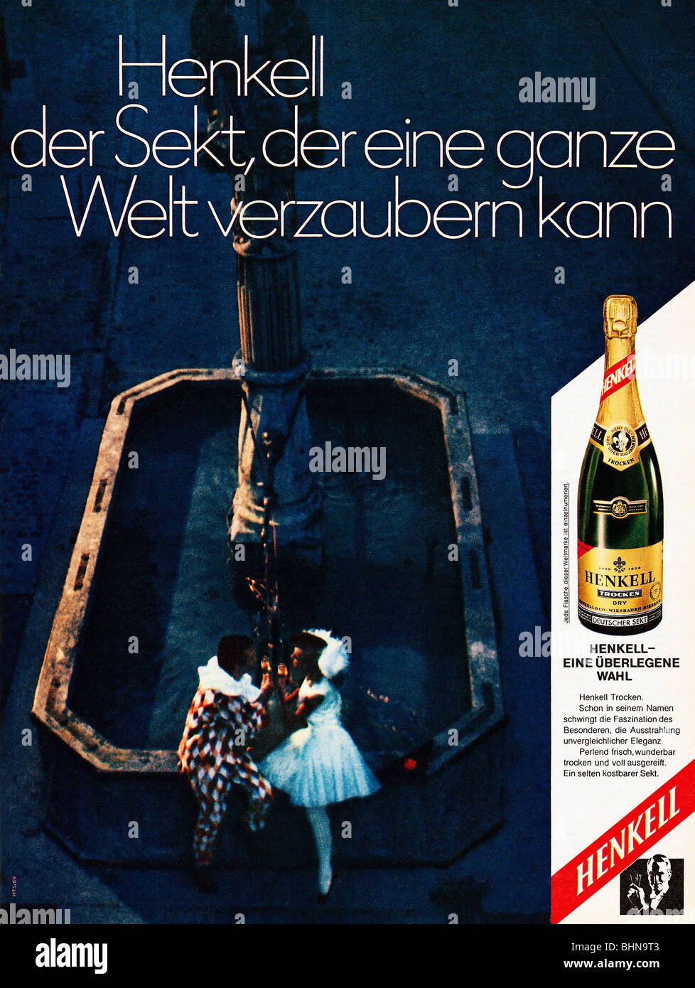 Henkell der sekt der eine ganze welt verzaubern kann hi-res stock ...