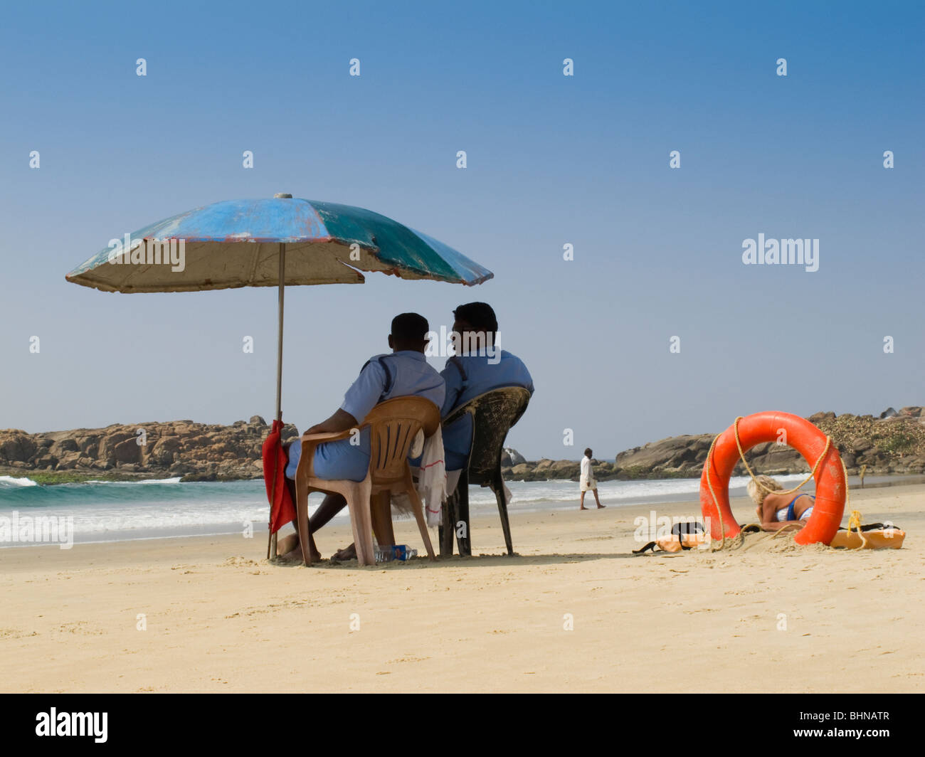 Kerala beach guards hi-res stock photography and images - Alamy