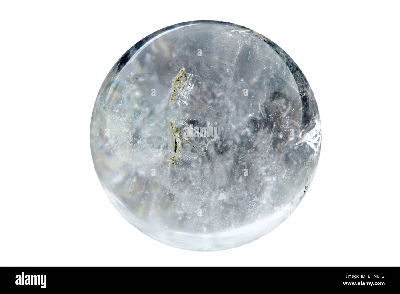 Quartz crystal ball Stock Photo - Alamy