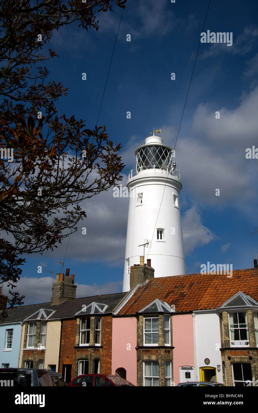 Southwold Suffolk UK Inland Lighthouse Coast Town Houses Stock Photo ...