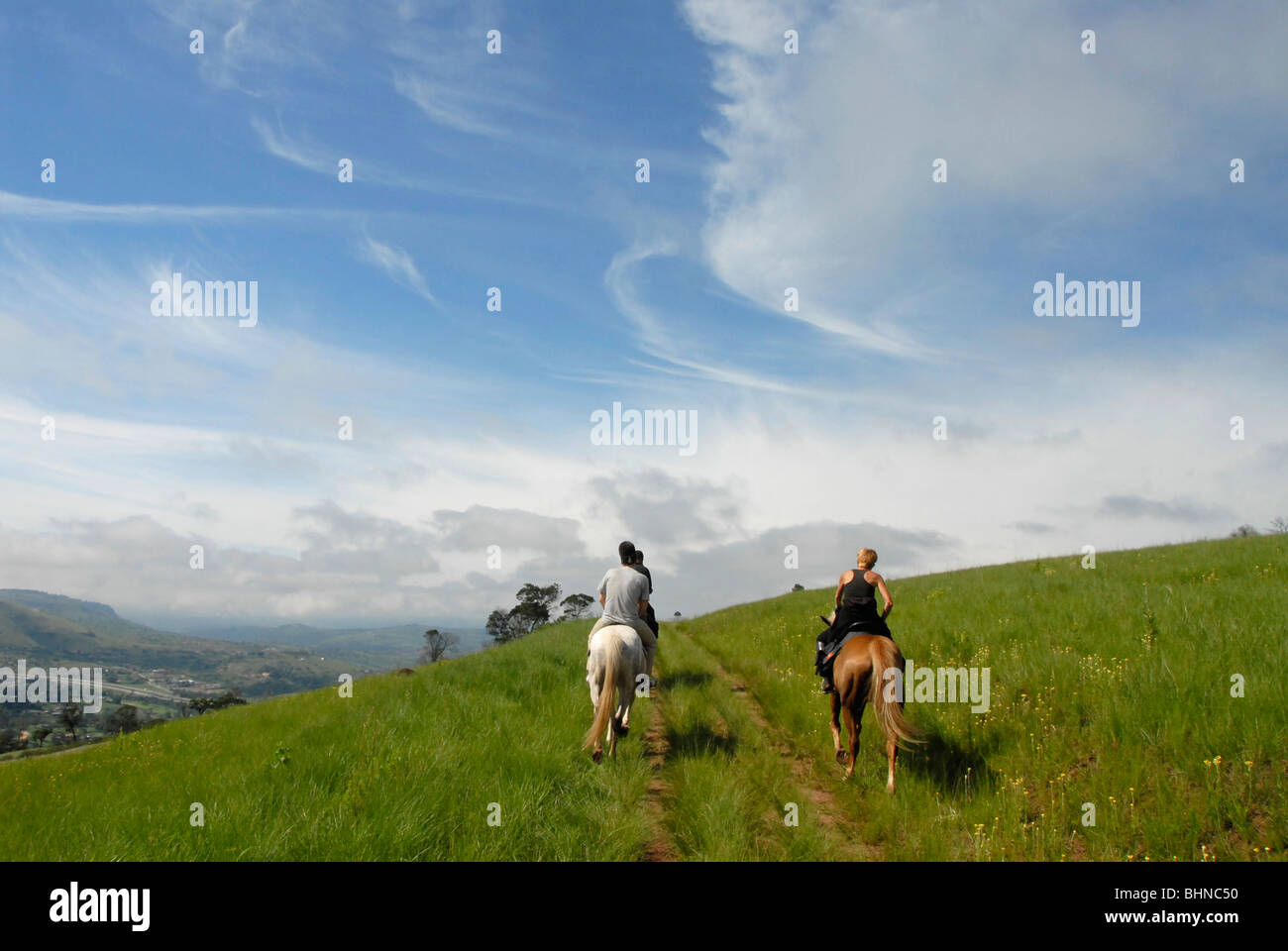 Horse riding near Drummond, not far from Valley of a Thousand Hills ...