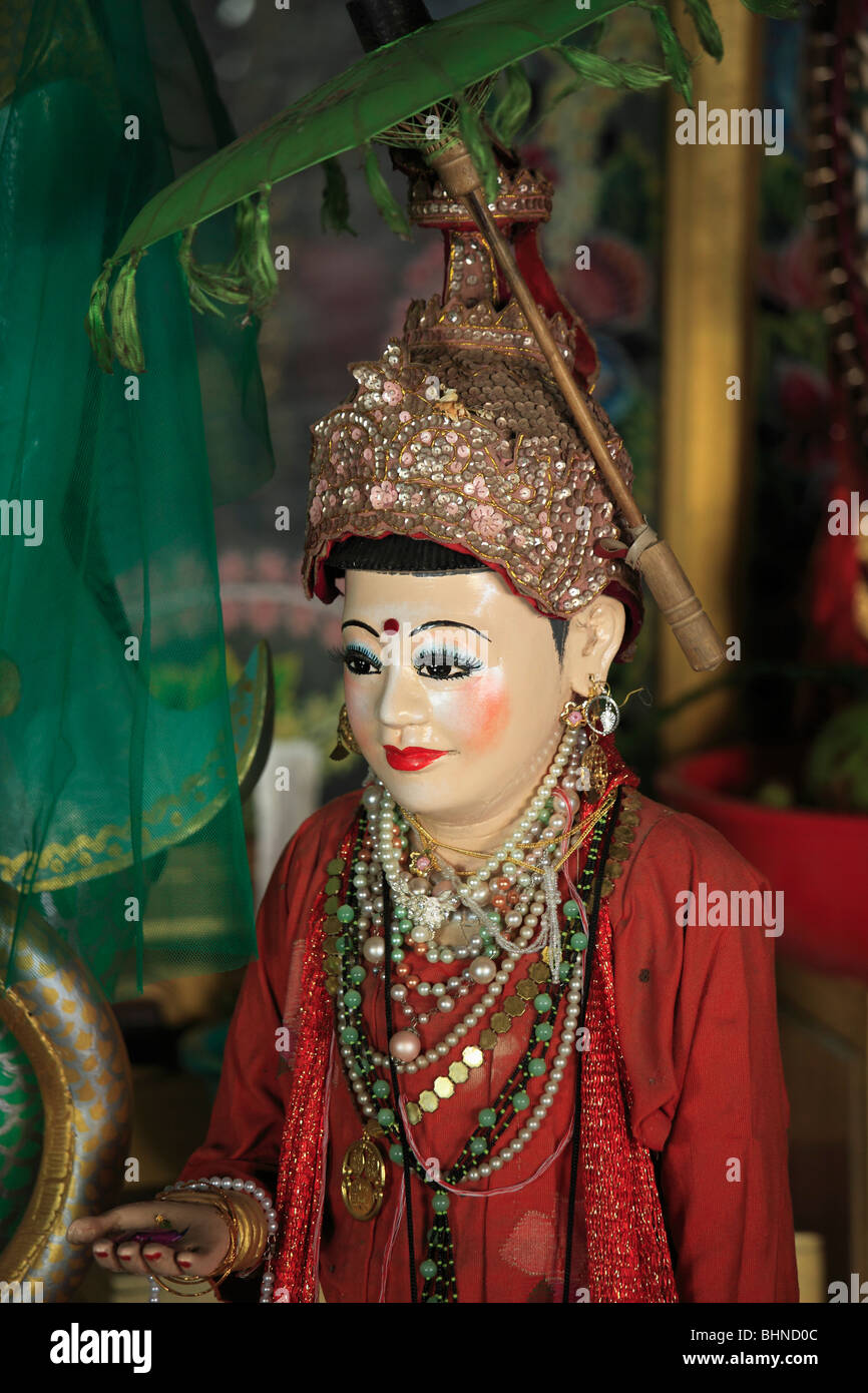 Myanmar, Burma, Mt Popa, Mahagiri Shrine, nat spirit statue, pilgrimage ...
