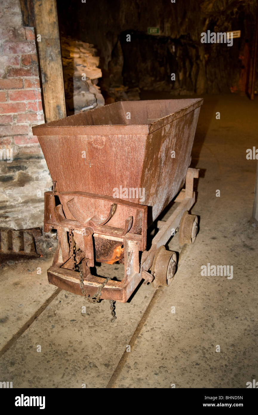 old mine skip cart Stock Photo - Alamy