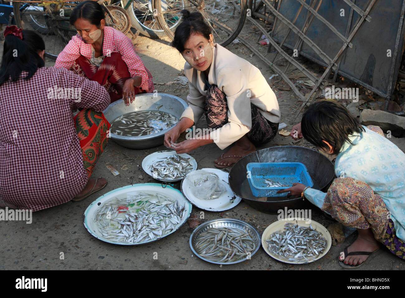Myanmar, Burma, Chauk village, market Stock Photo - Alamy