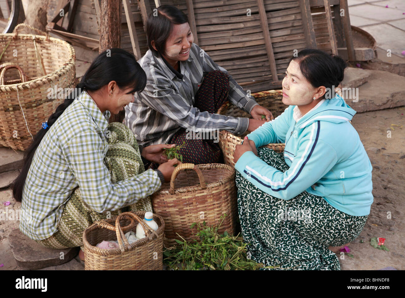 Myanmar, Burma, Chauk village, market Stock Photo - Alamy