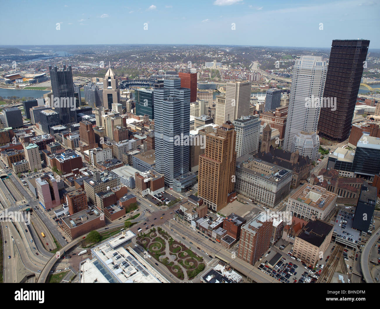 Aerial view pittsburgh hi-res stock photography and images - Alamy