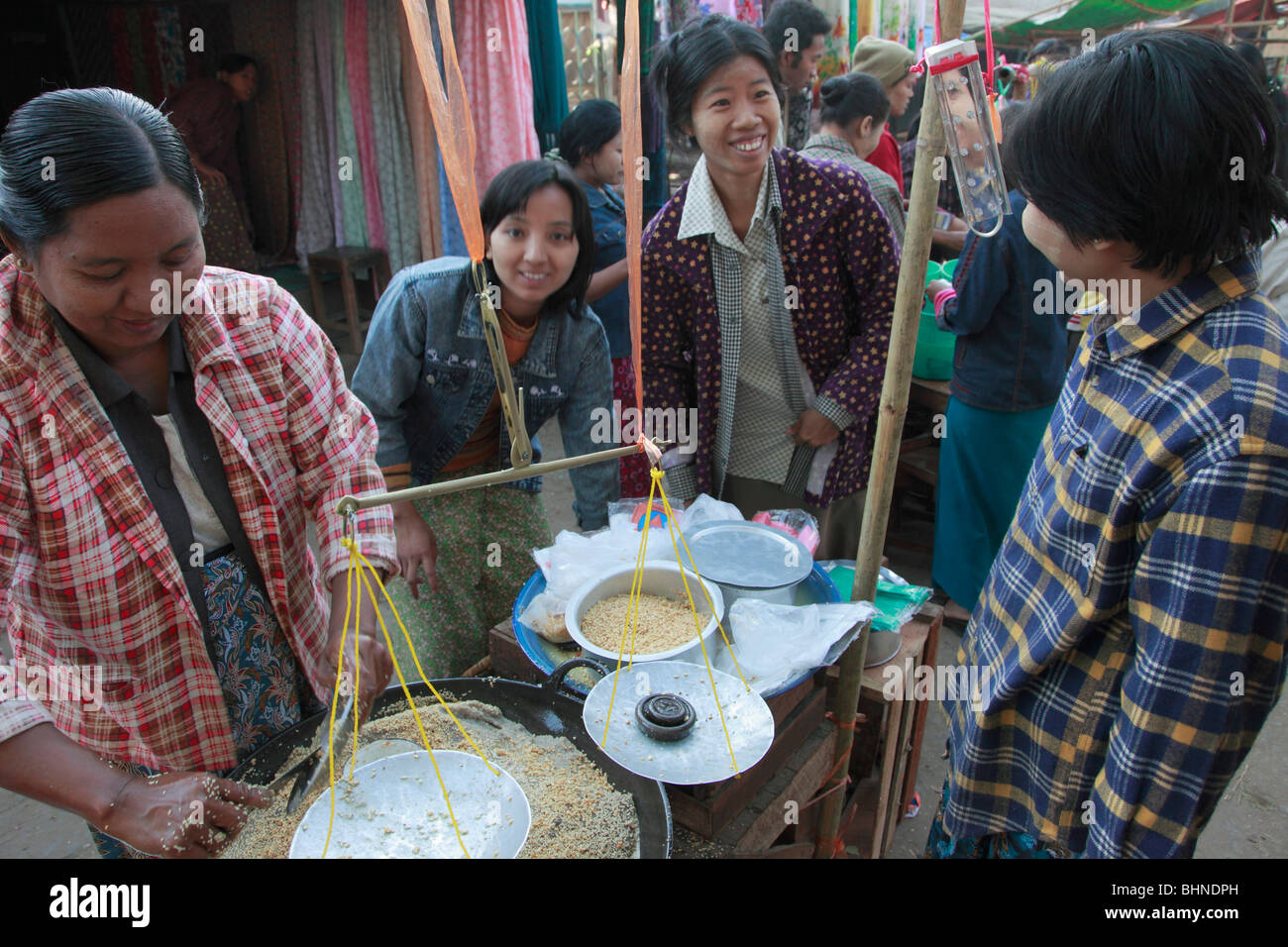 Myanmar, Burma, Chauk village, market Stock Photo - Alamy