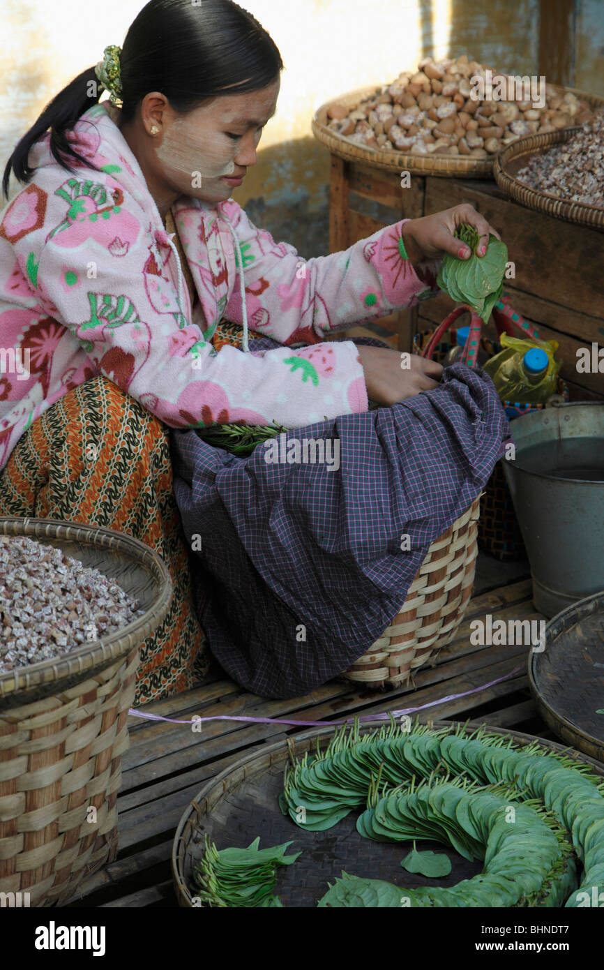 Myanmar, Burma, Chauk village, market Stock Photo - Alamy