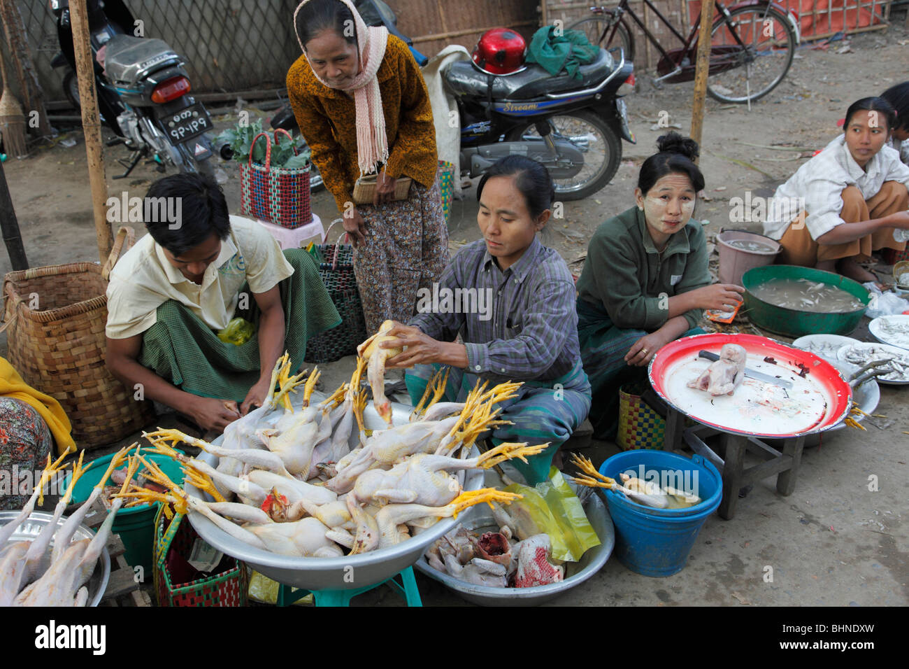 Myanmar, Burma, Chauk village, market Stock Photo - Alamy