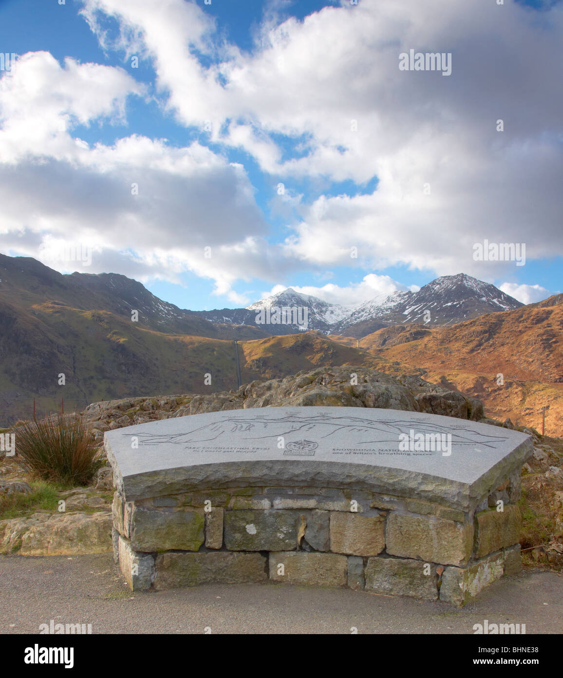 Snowdon viewpoint hi-res stock photography and images - Alamy