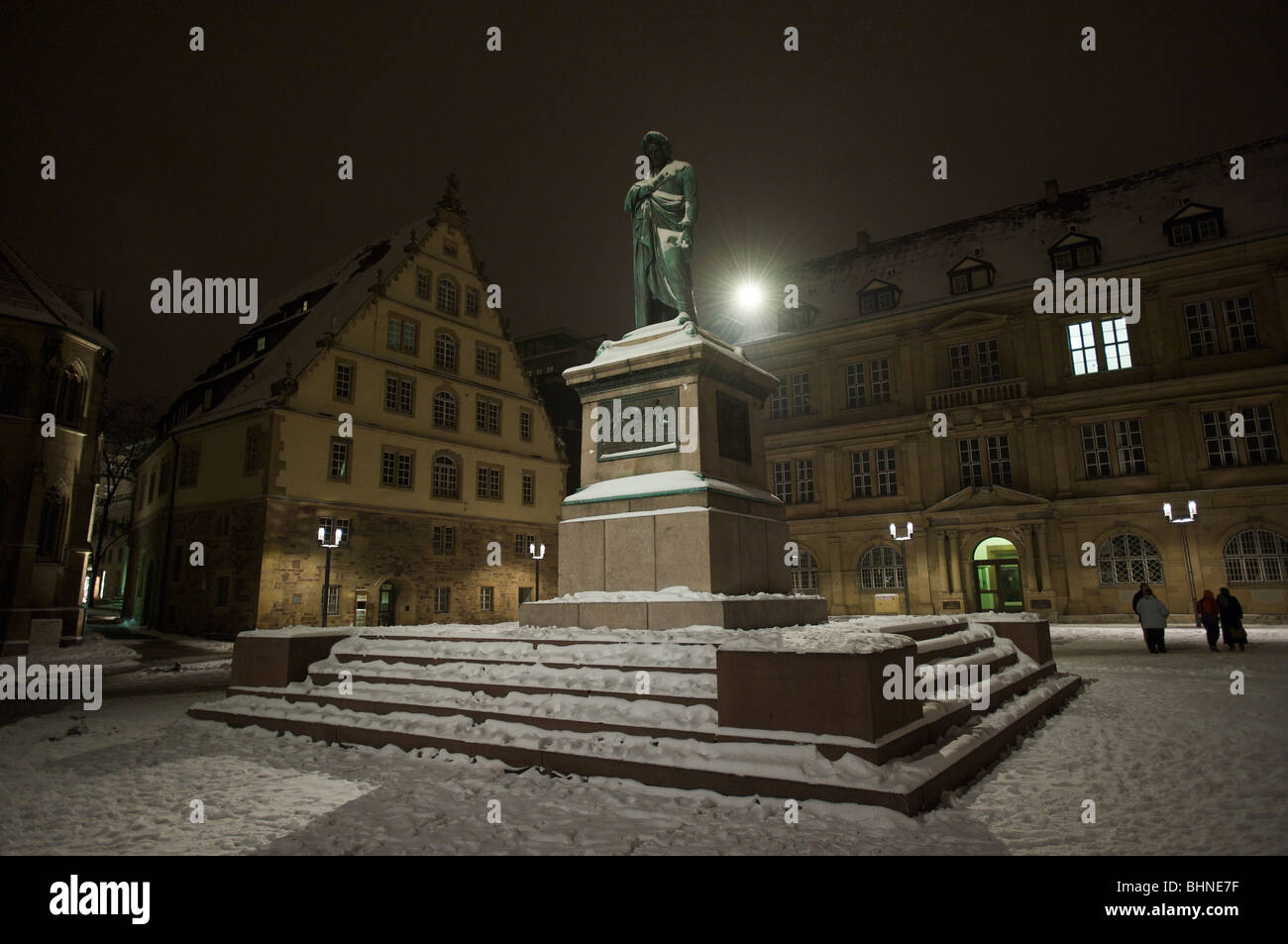 Stuttgart, Germany, under a white blanket of snow Stock Photo - Alamy