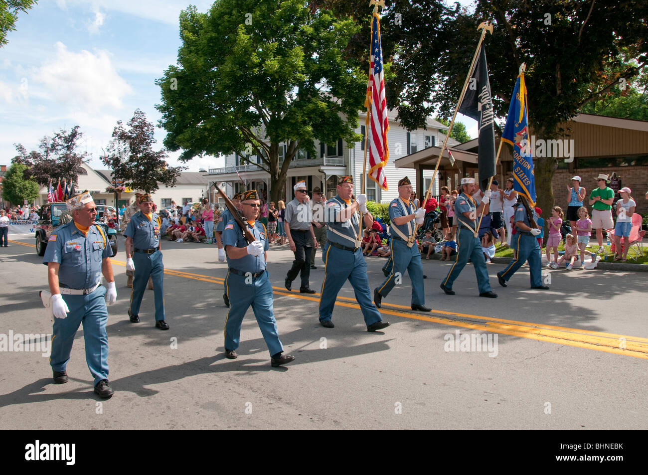 Small town USA Independence Day parade Stock Photo - Alamy