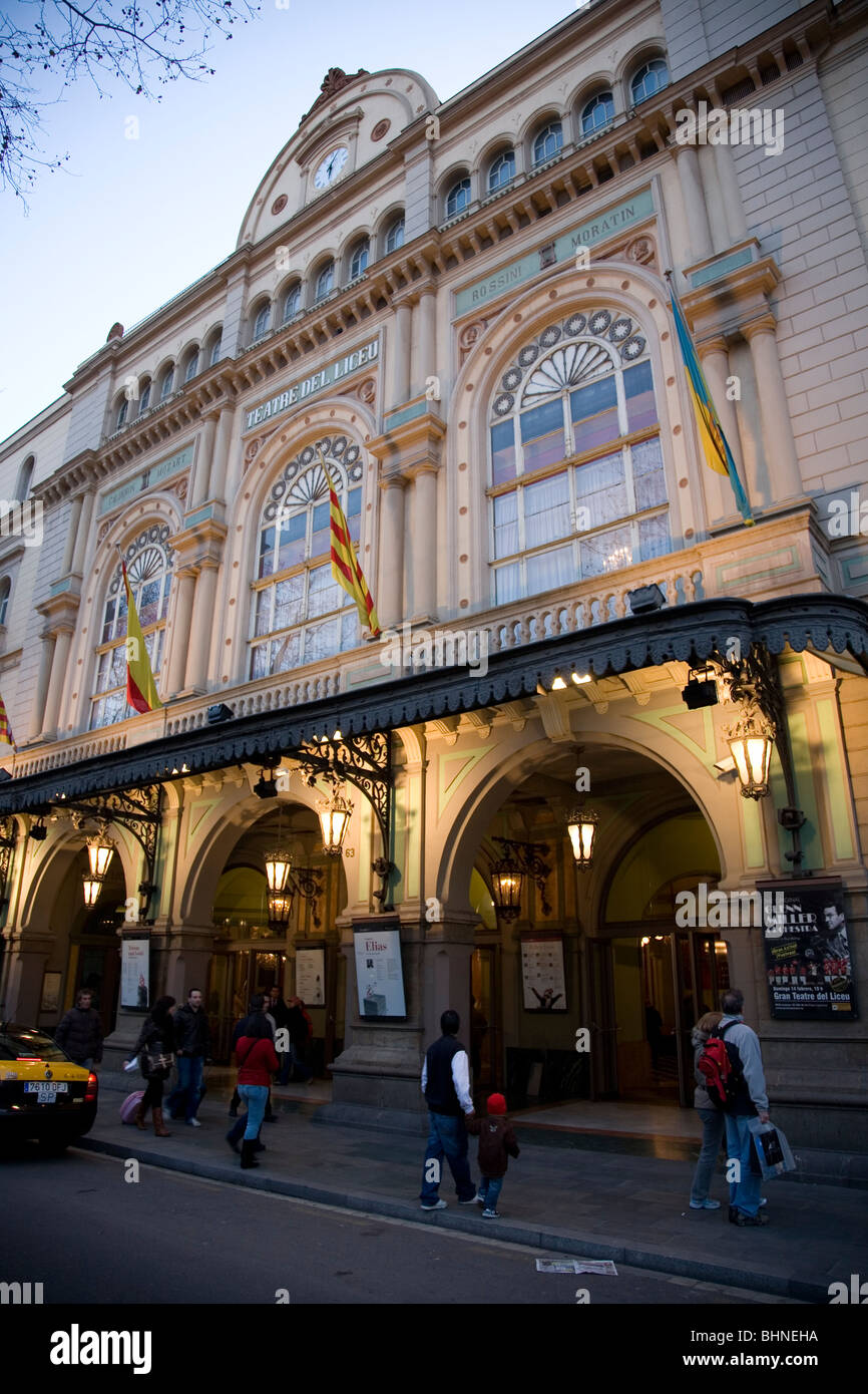 Liceu theatre and opera house hi-res stock photography and images - Alamy