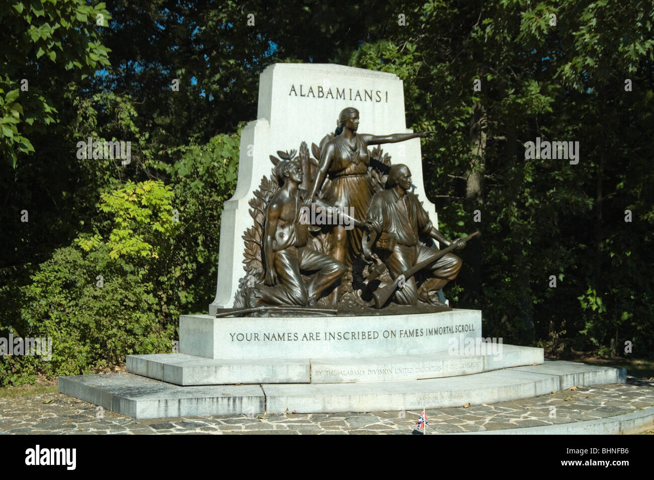Picture of the Alabama monument at Gettysburg national Military Park ...