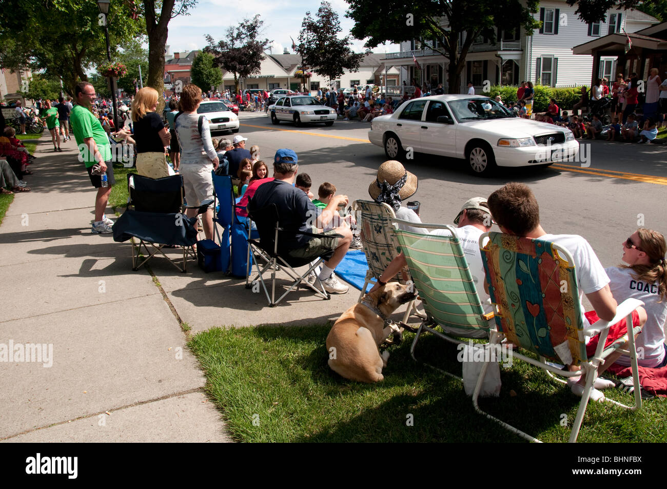 Small town USA Independence Day parade Stock Photo - Alamy