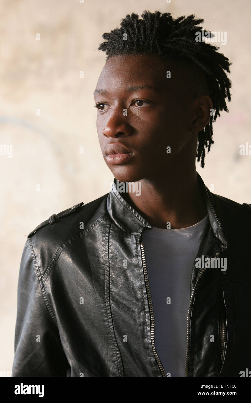 Young Male model on photoshoot near Clydeside, Glasgow Stock Photo - Alamy