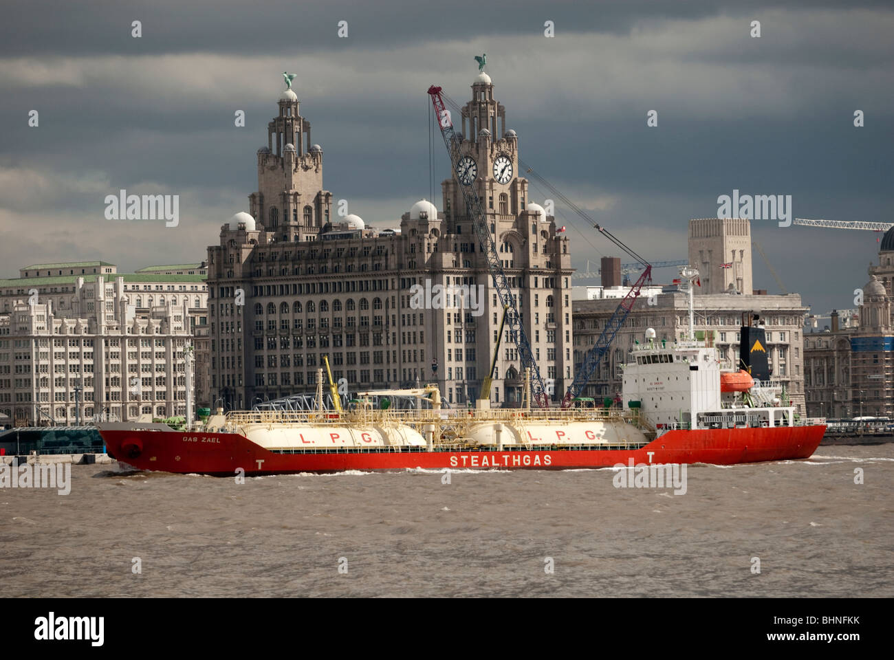 Gas Zael Stealthgas LPG ship Liverpool Stock Photo - Alamy