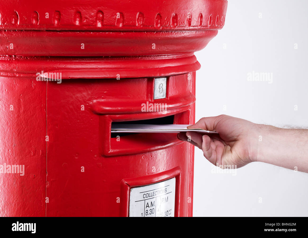 post box pillar postal letter royal mail office Stock Photo - Alamy