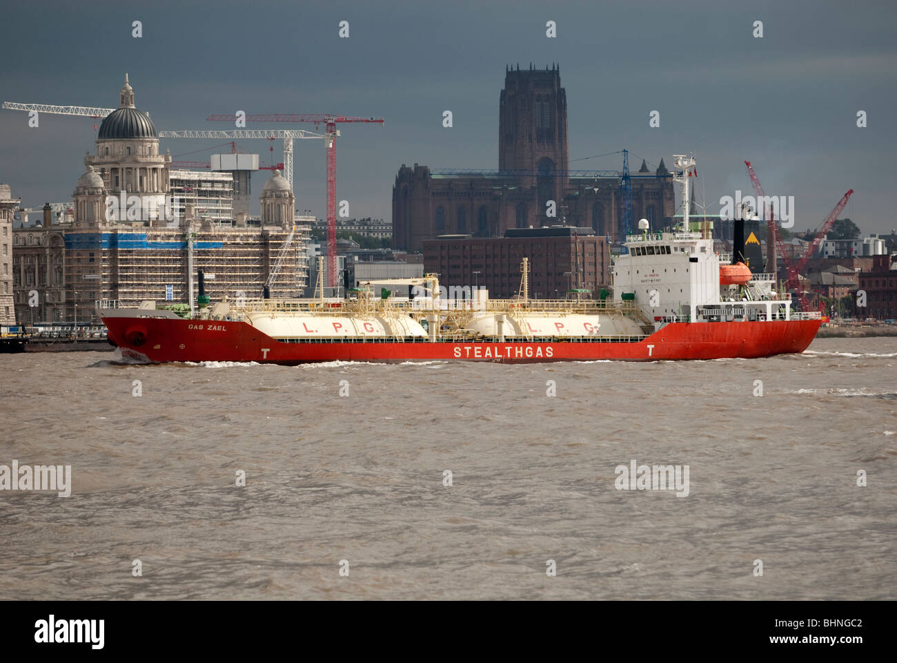 Gas Zael Stealthgas LPG ship Liverpool Stock Photo - Alamy