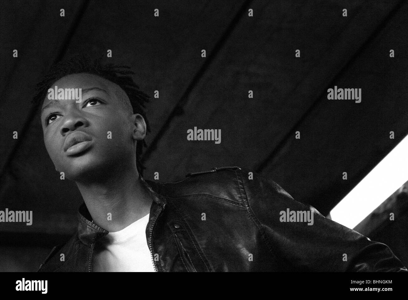 Male model photoshoot Black and White Stock Photos & Images - Alamy