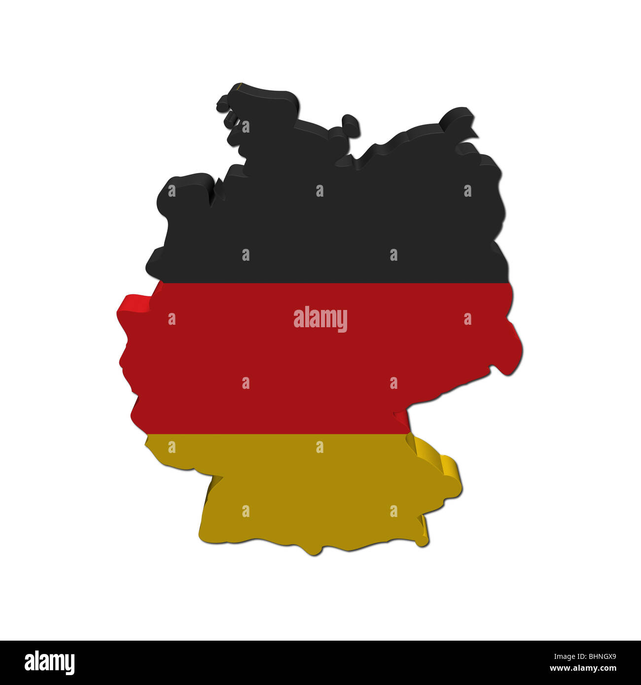 Germany german flag map hi-res stock photography and images - Alamy