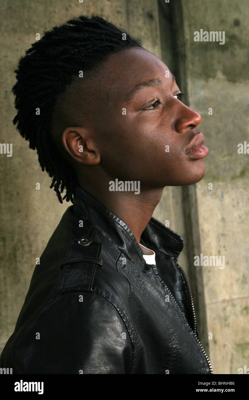 Young Male model on photoshoot near Clydeside, Glasgow Stock Photo - Alamy