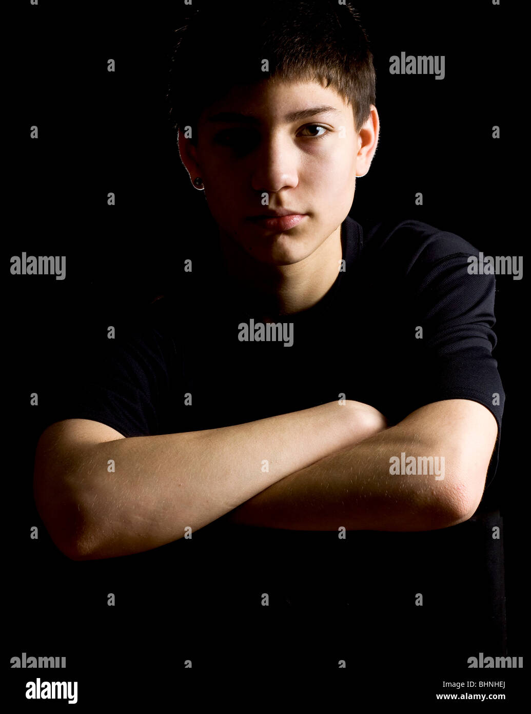 Young boy closeup face portrait with emotions Stock Photo - Alamy