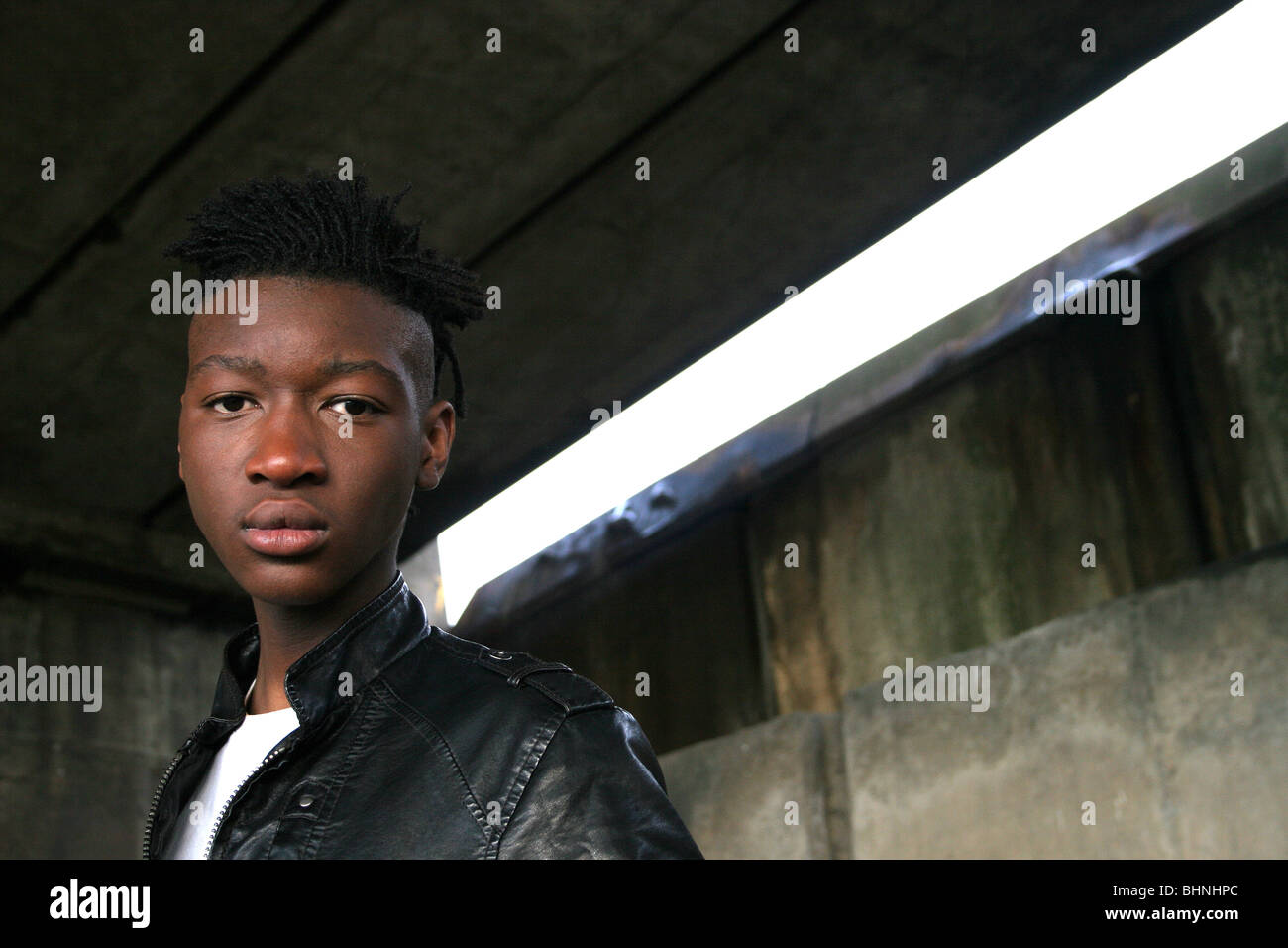 Young Male model on photoshoot near Clydeside, Glasgow Stock Photo - Alamy