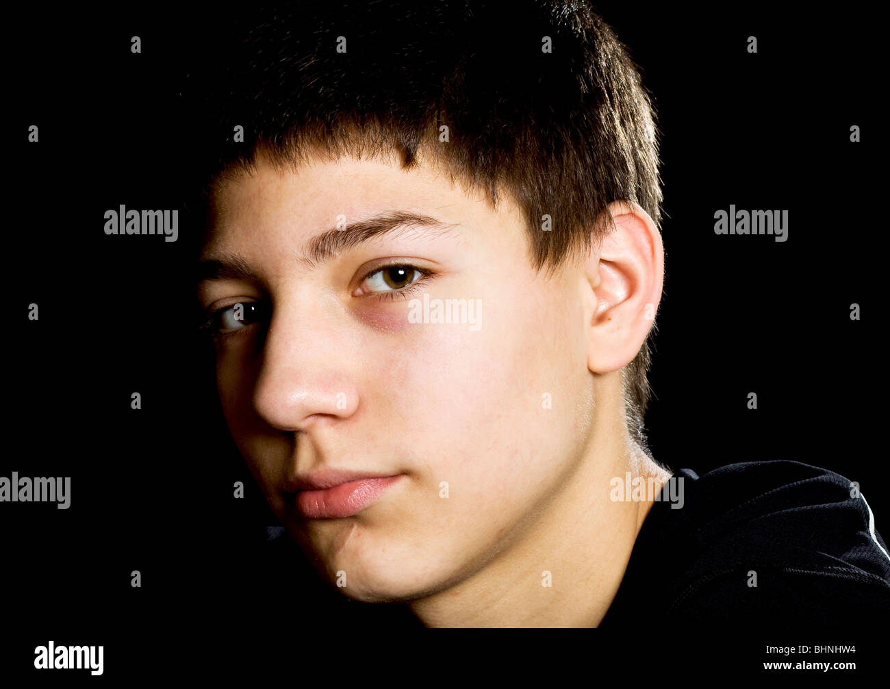 Young boy closeup face portrait with emotions Stock Photo - Alamy