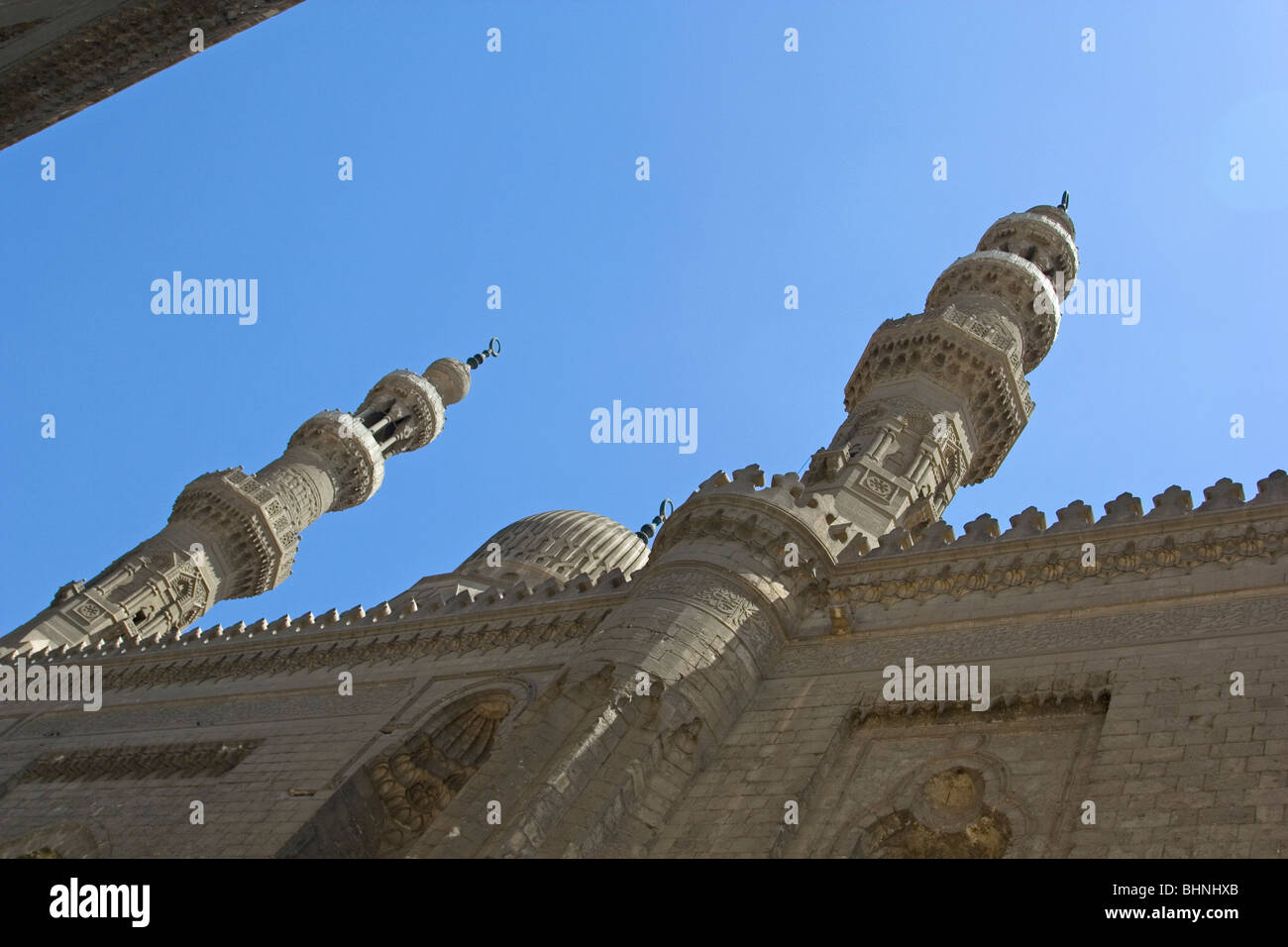 Minarets of Al Rifai Mosque and Sultan Hassan Mosque, Cairo Egypt Stock Photo - Alamy