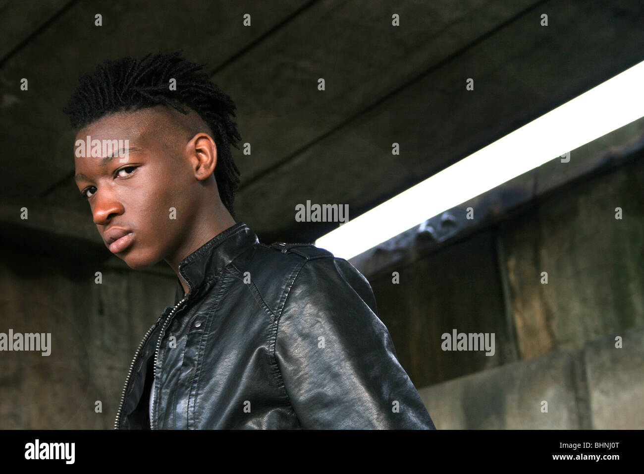 Young Male model on photoshoot near Clydeside, Glasgow Stock Photo - Alamy