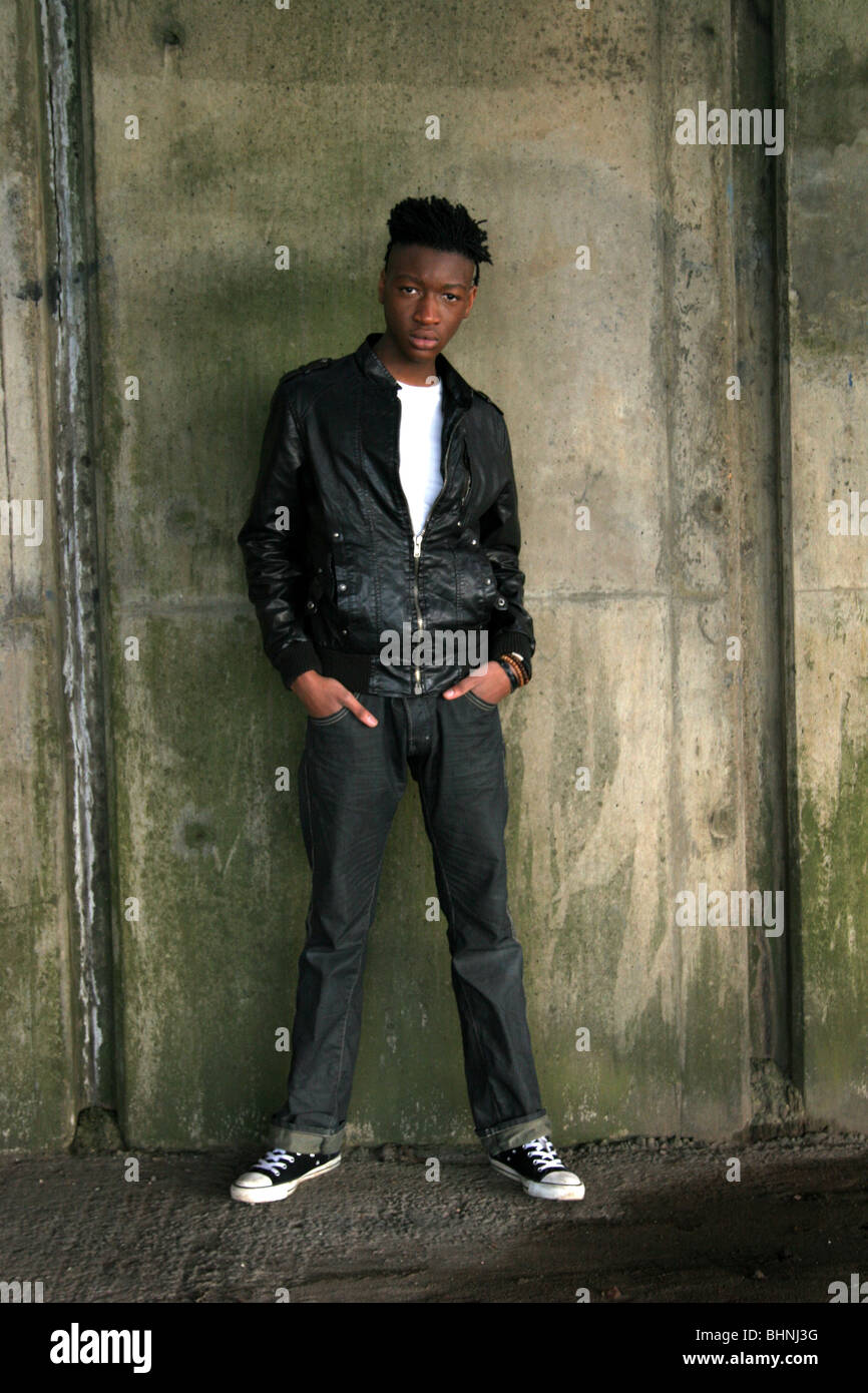 Young Male model on photoshoot near Clydeside, Glasgow Stock Photo - Alamy
