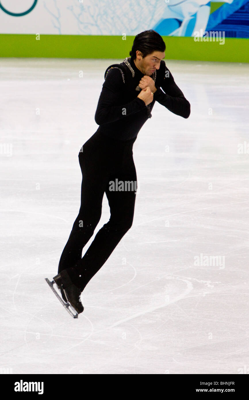 Evan Lysacek (USA) gold medal winner, competing in the Figure Skating ...