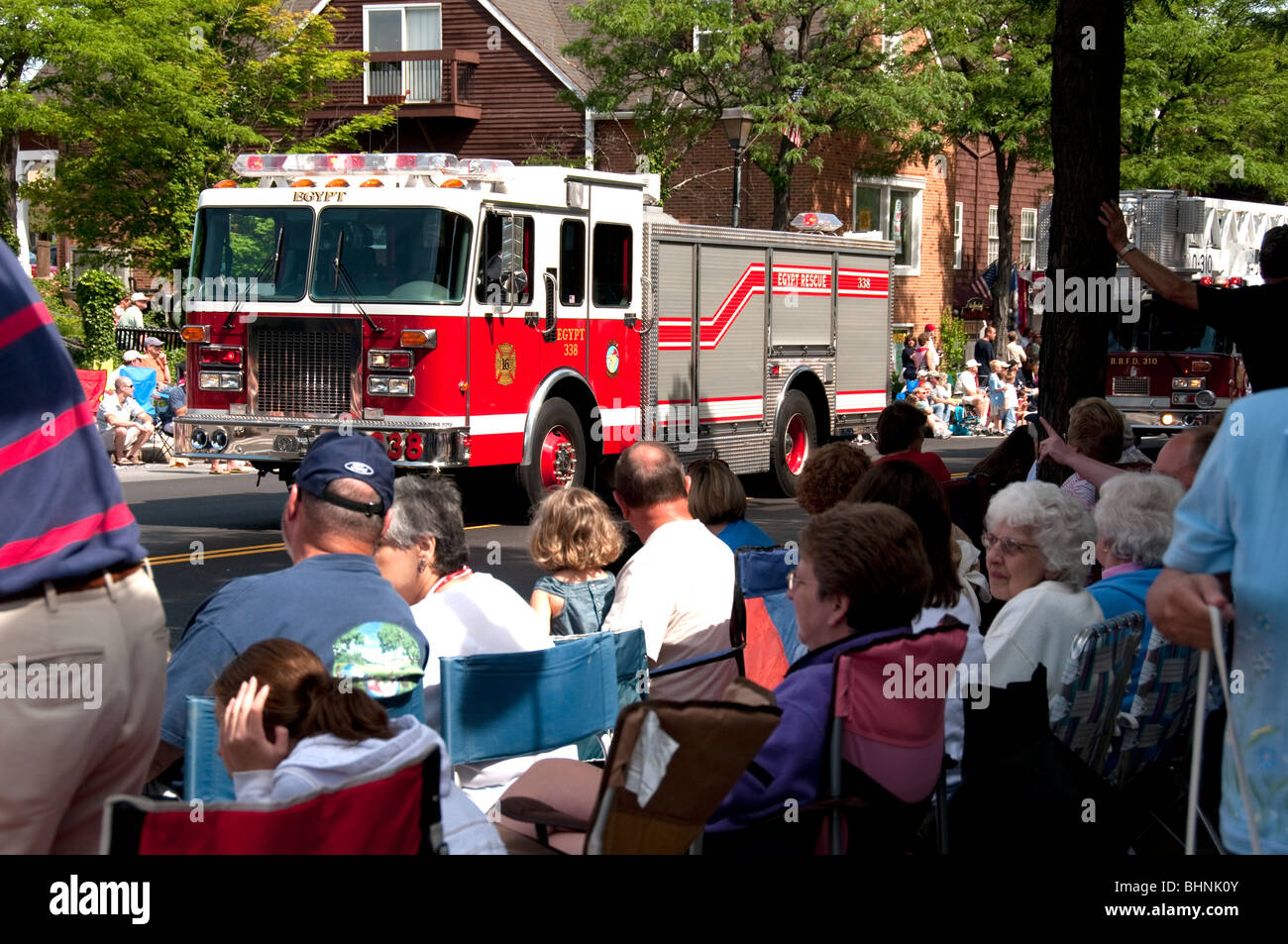 Small town USA Independence Day parade Stock Photo - Alamy