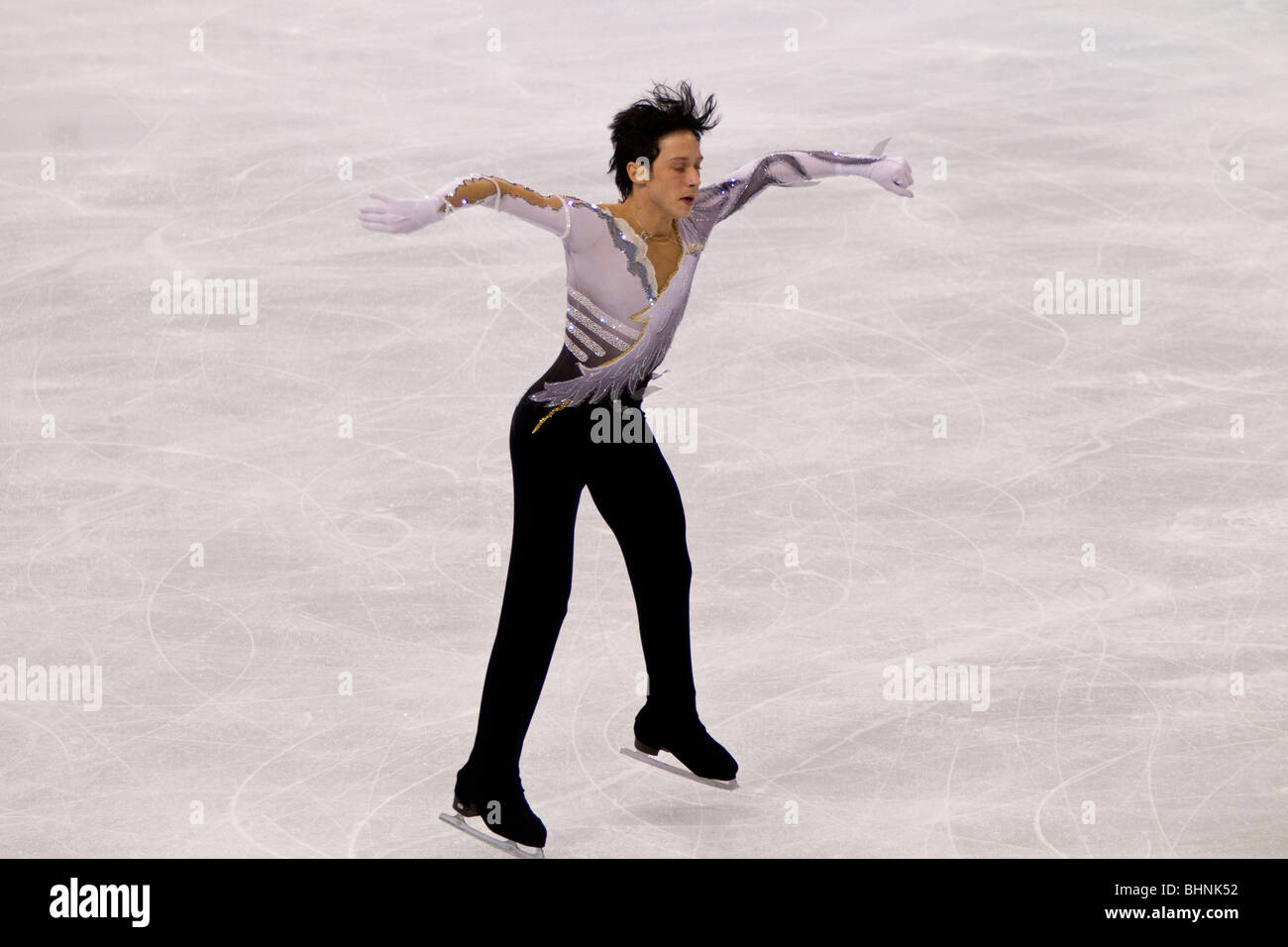 Johnny Weir (USA) competing in the Figure Skating Men's Free at the ...