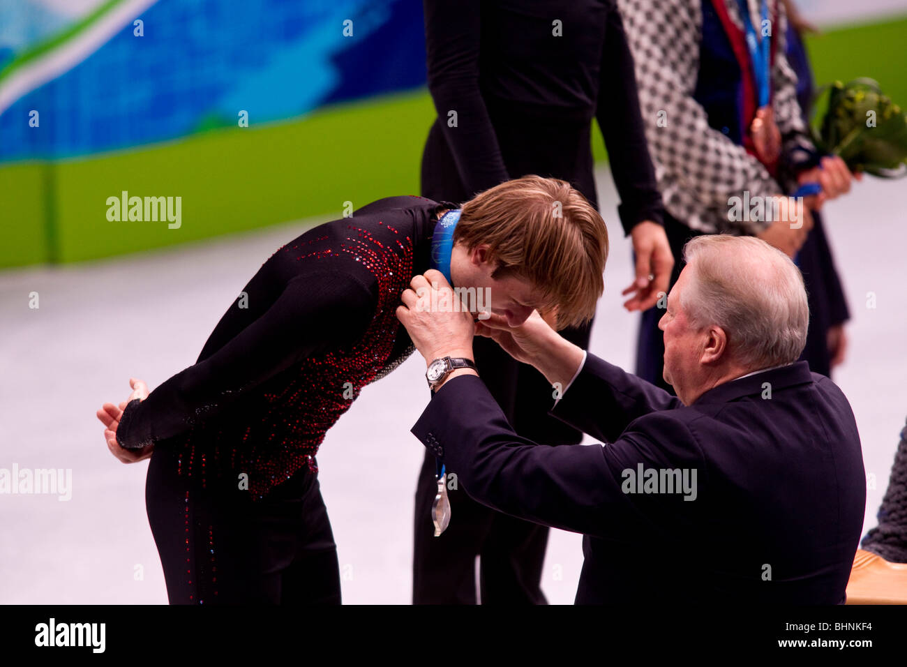 Evgeni Plushenko (RUS) silver medal winner in the Figure Skating Men's ...