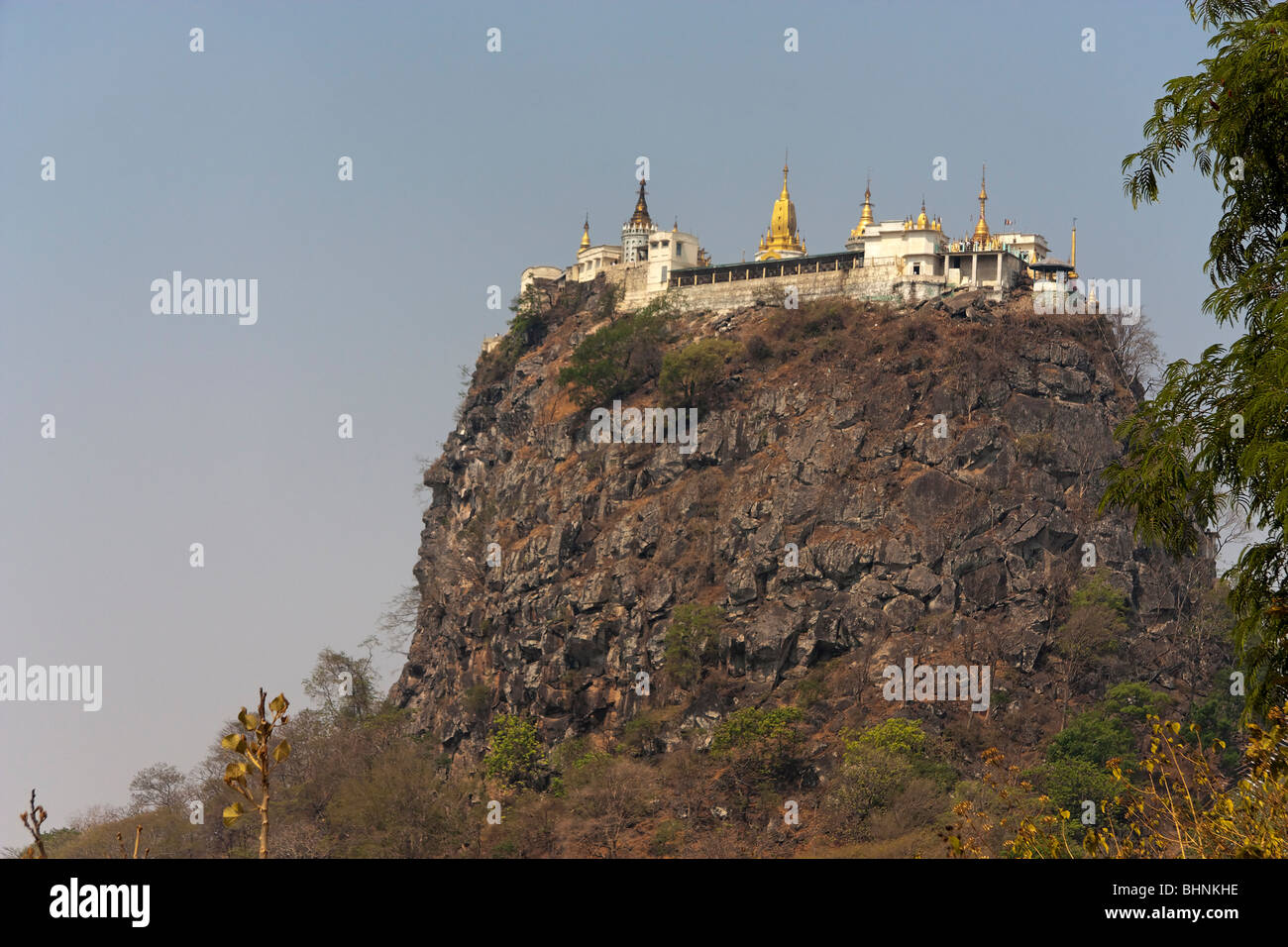Mount Popa in Myanmar Stock Photo - Alamy
