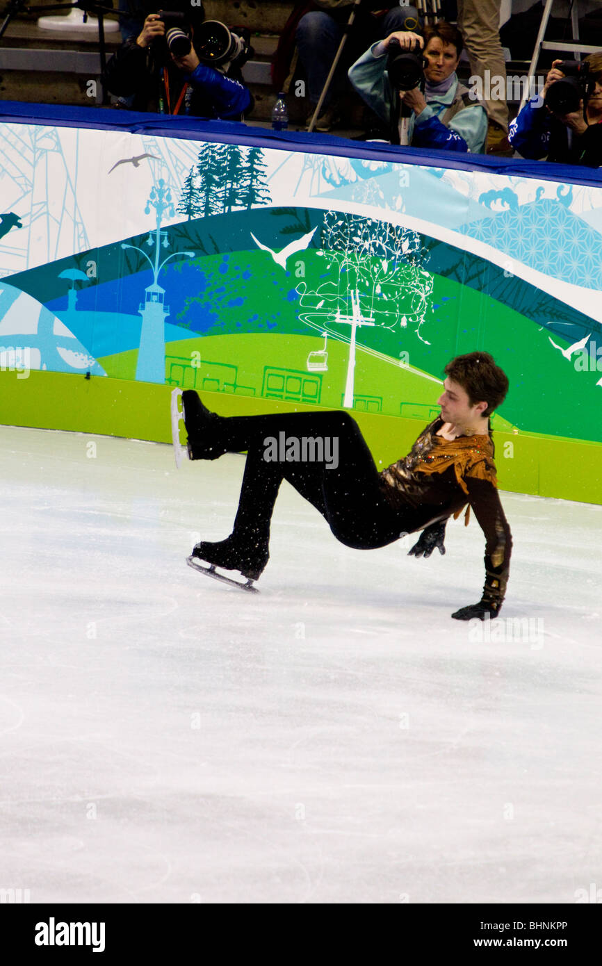 Brian Joubert (FRA) competing in the Figure Skating Men's Free at the ...